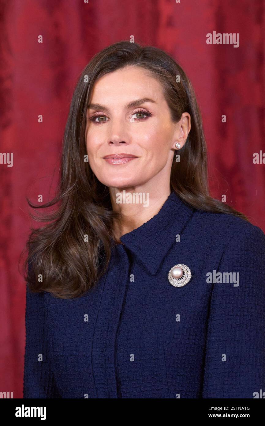Queen Letizia of Spain attends a lunch with Egyptian President at Royal ...