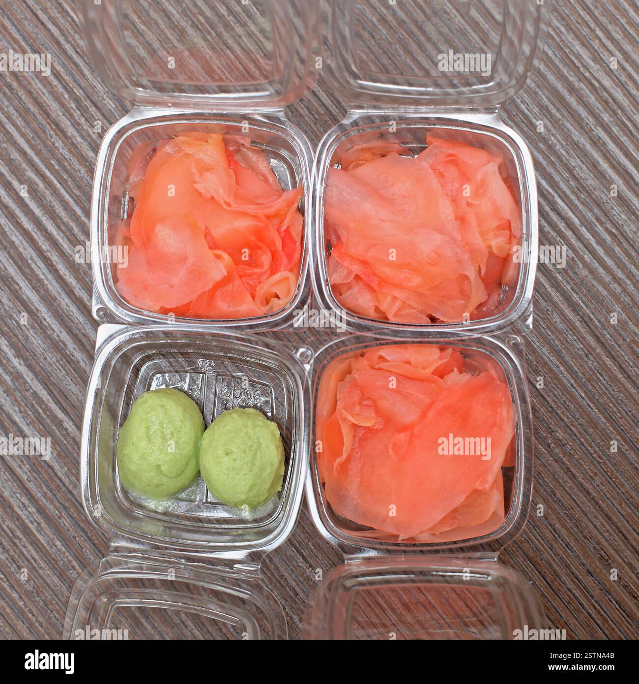 Pickled Ginger Wasabi Stock Photo - Alamy