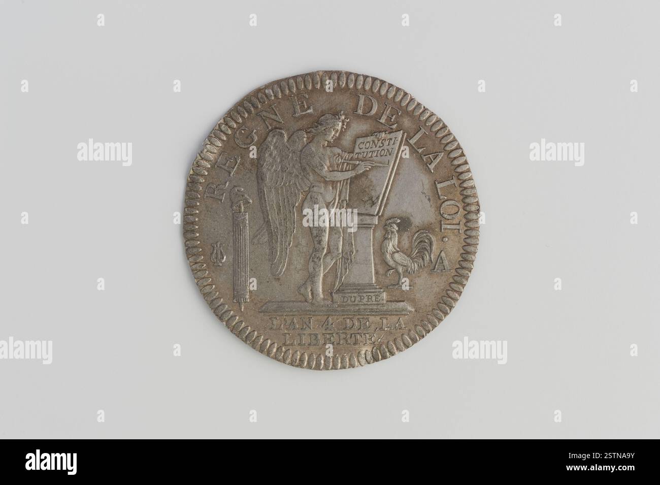 Medal by Augustin Dupré (c. 1792) depicting the Genius of the ...