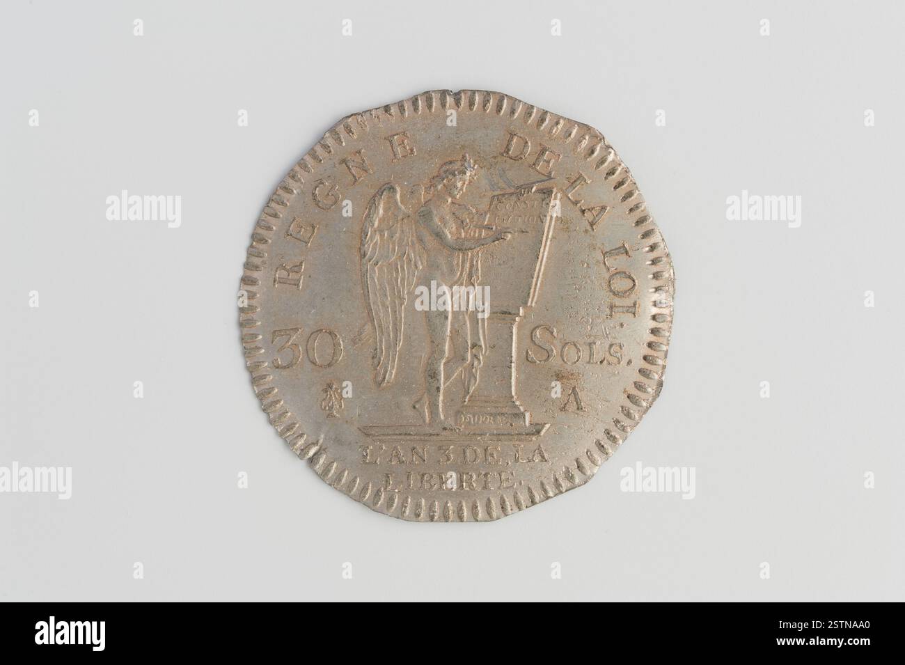 Medal by Augustin Dupré (1791) featuring the Genius of the Constitution ...