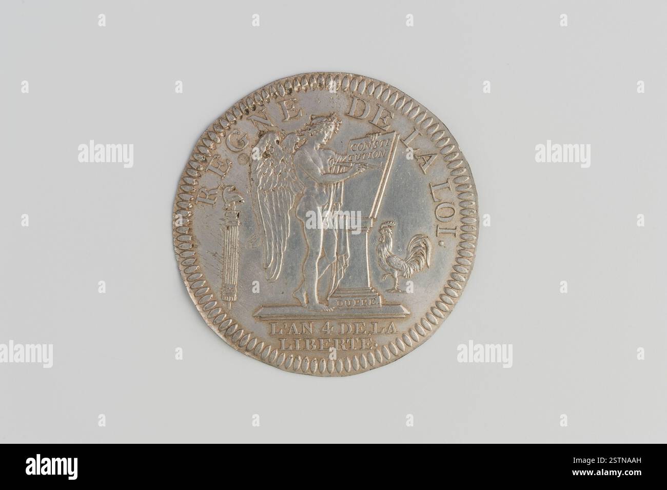 Medal by Augustin Dupré (c. 1792) depicting the Genius of the ...