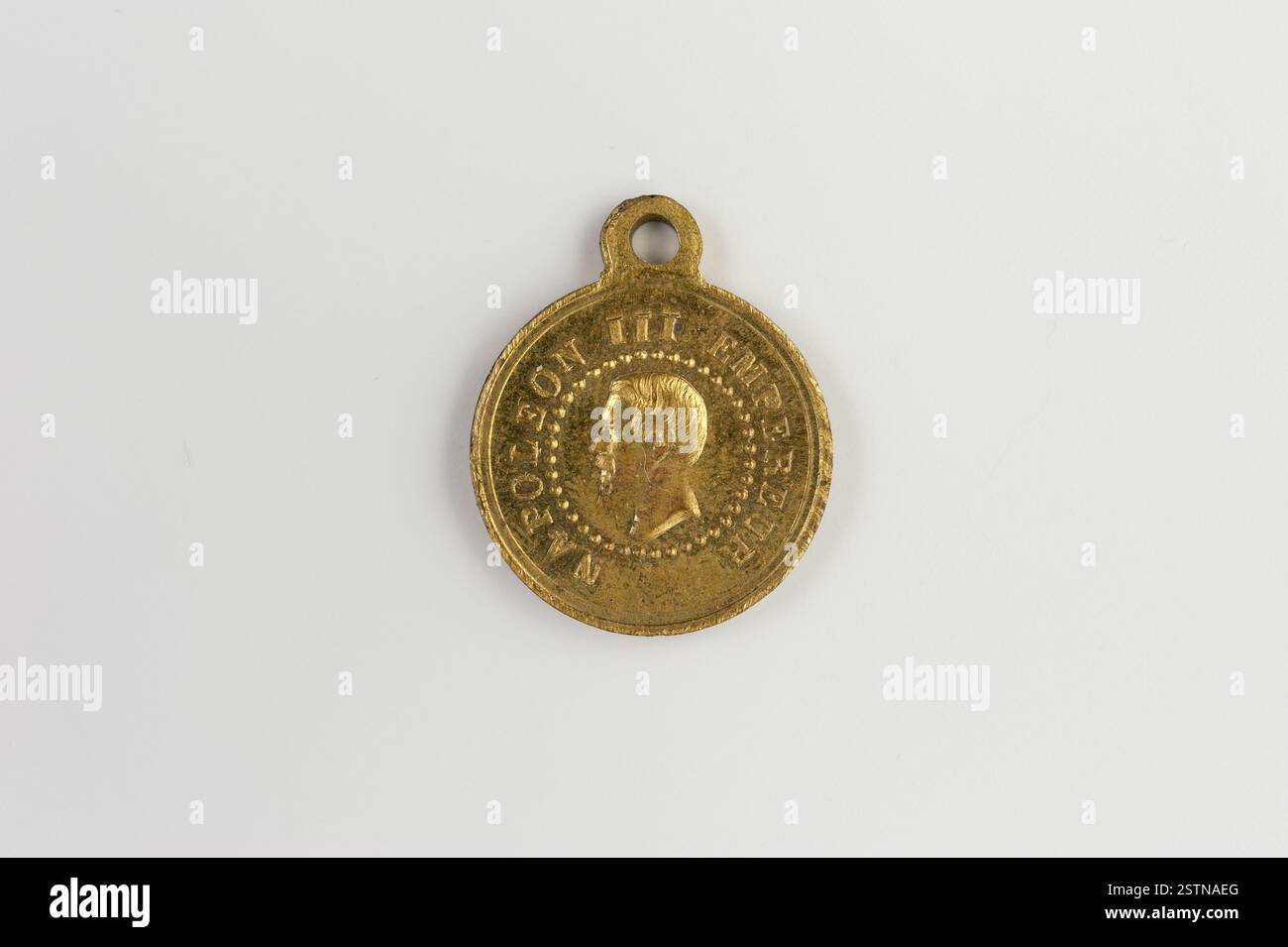 A 1852 medallion by Bertrand Andrieu depicting the head of Louis ...