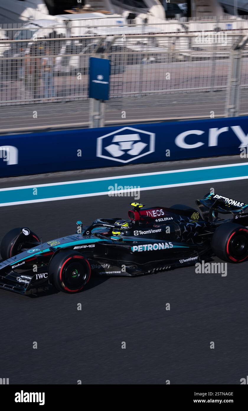 F1 Etihad Airways Abu Dhabi Grand prix 2024 - Lewis Hamilton of Great ...