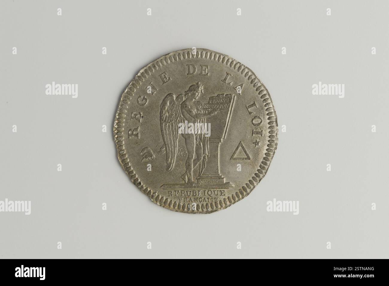 A 1791 medal by Augustin Dupré, featuring the winged genius of France ...