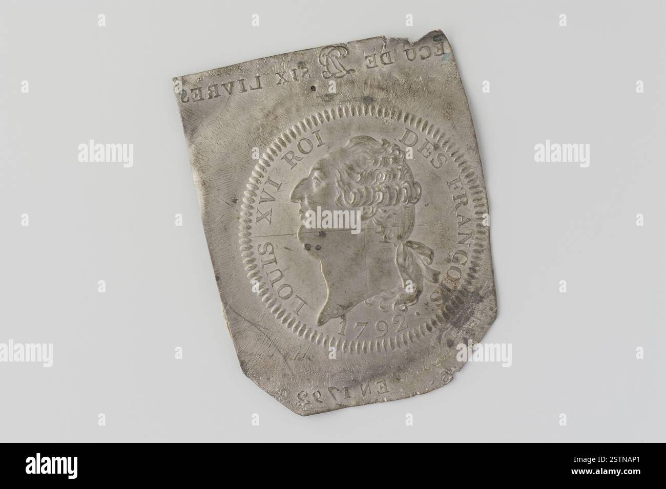 Medal by Augustin Dupré (1792) featuring a left-facing head of Louis ...