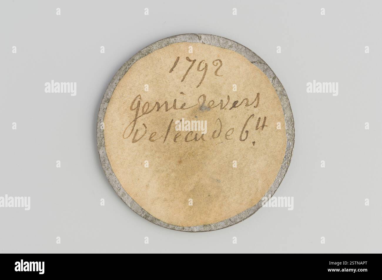 Medal by Augustin Dupré (1792) depicting the Genius of the Constitution ...