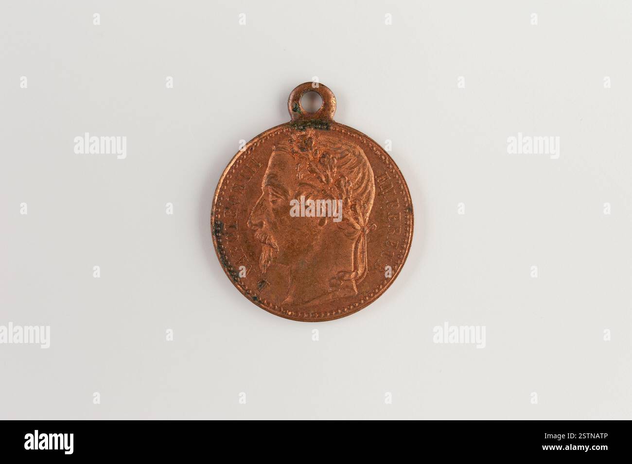 Medal by Augustin Dupré (1852) depicting a left-facing portrait of ...
