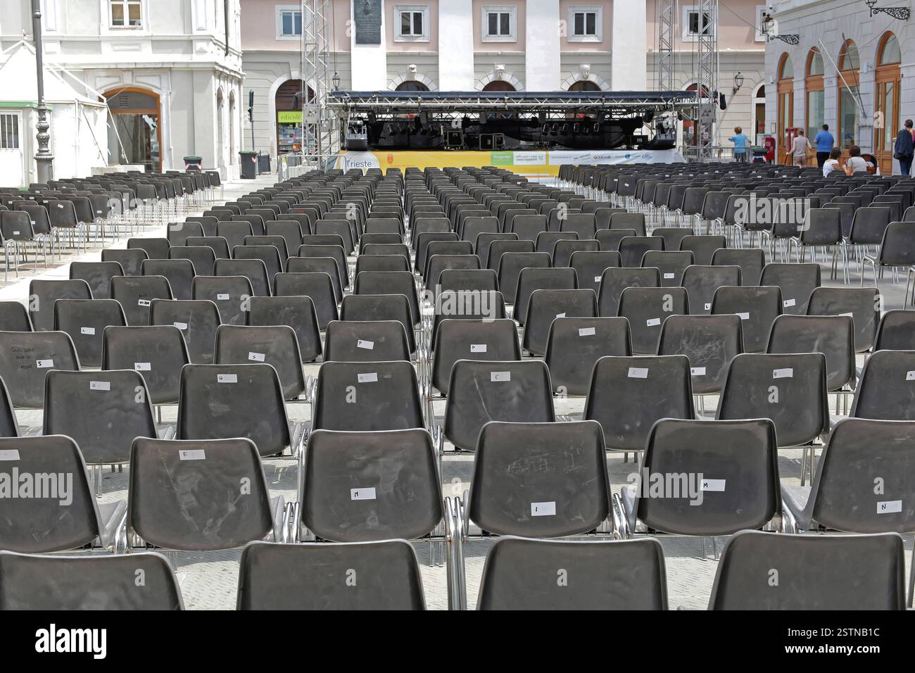 Event Chairs Stage Stock Photo - Alamy