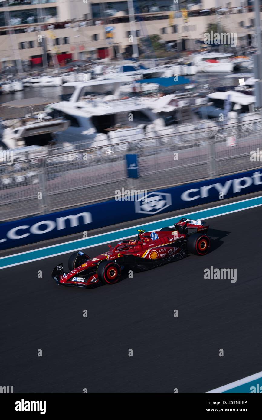 F1 Etihad Airways Abu Dhabi Grand prix 2024 - Carlos Sainz of Spain ...