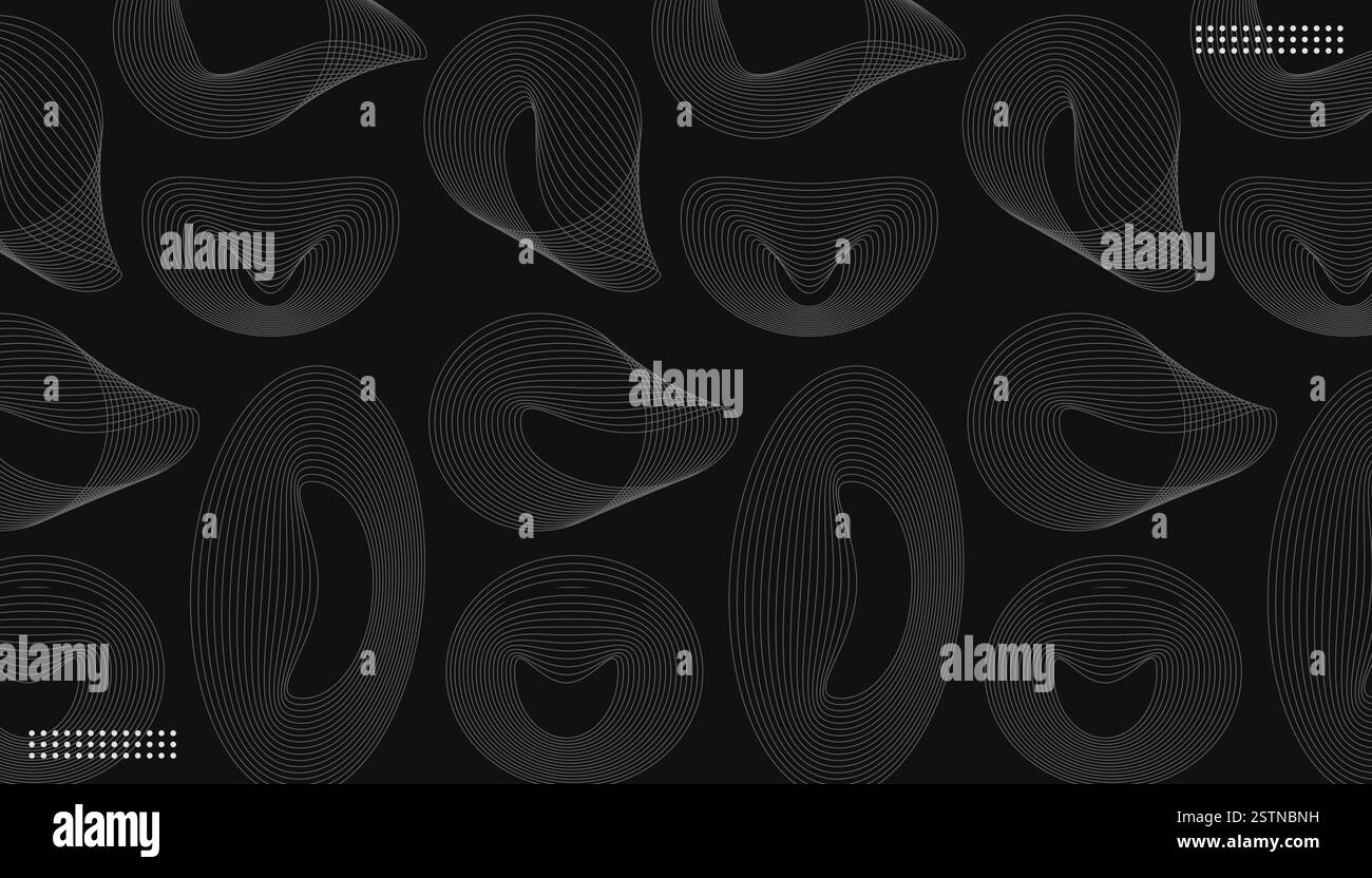 Digital line blend circle Black and White Stock Photos & Images - Alamy