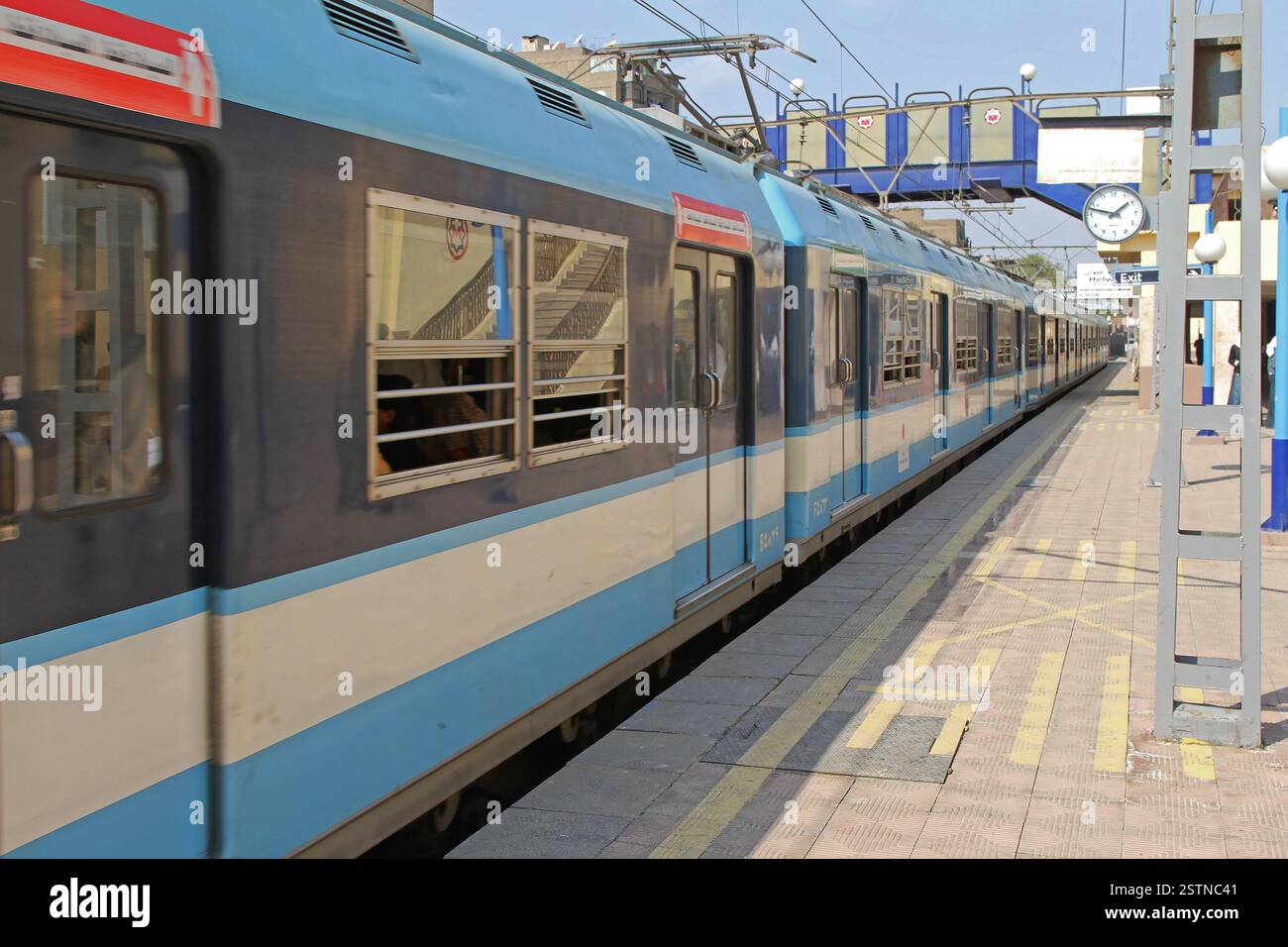 Cairo, Egypt - March 01, 2010: Metro Train With Women Only Carriage at ...