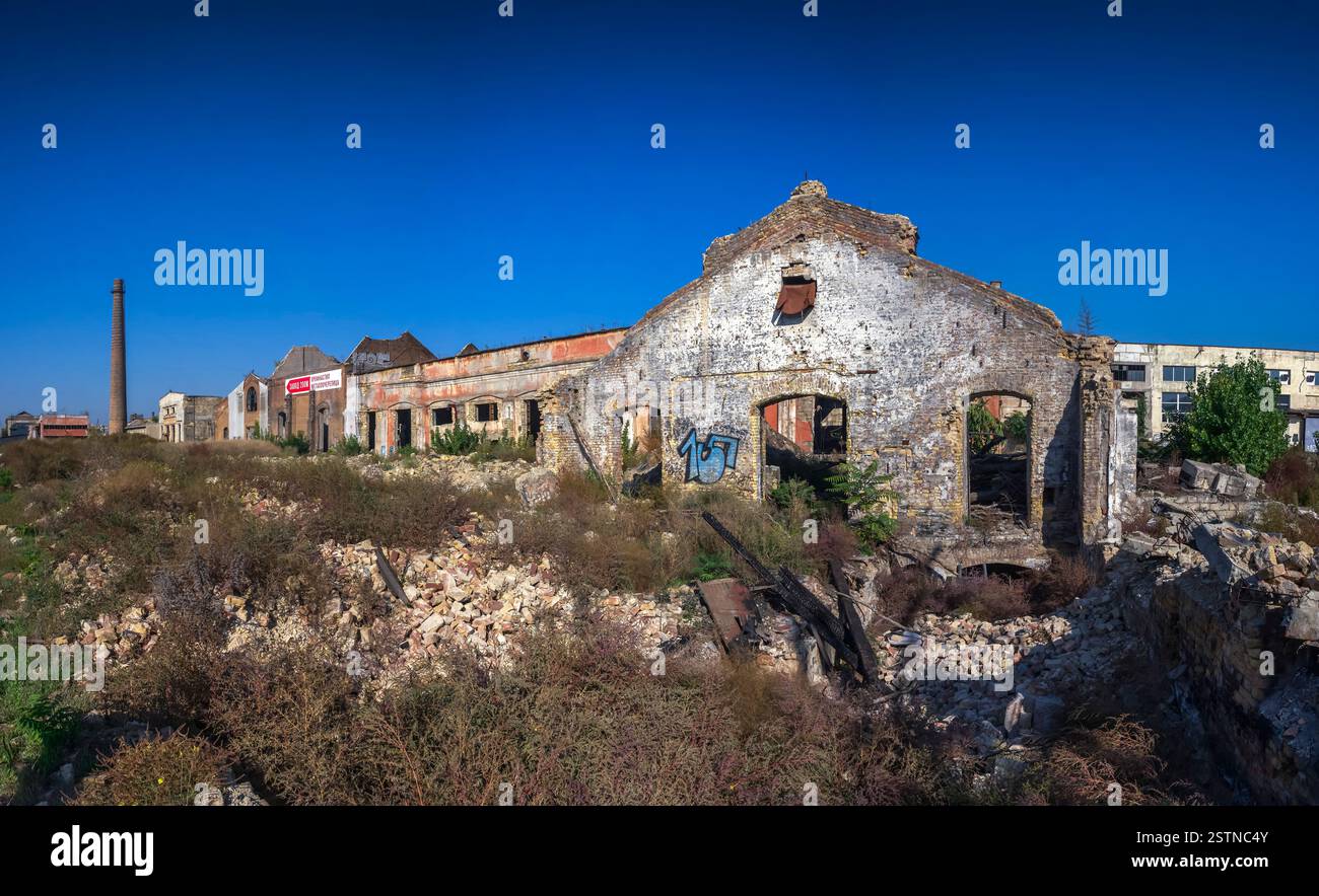 Old abandoned industrial factory in Ukraine Stock Photo - Alamy