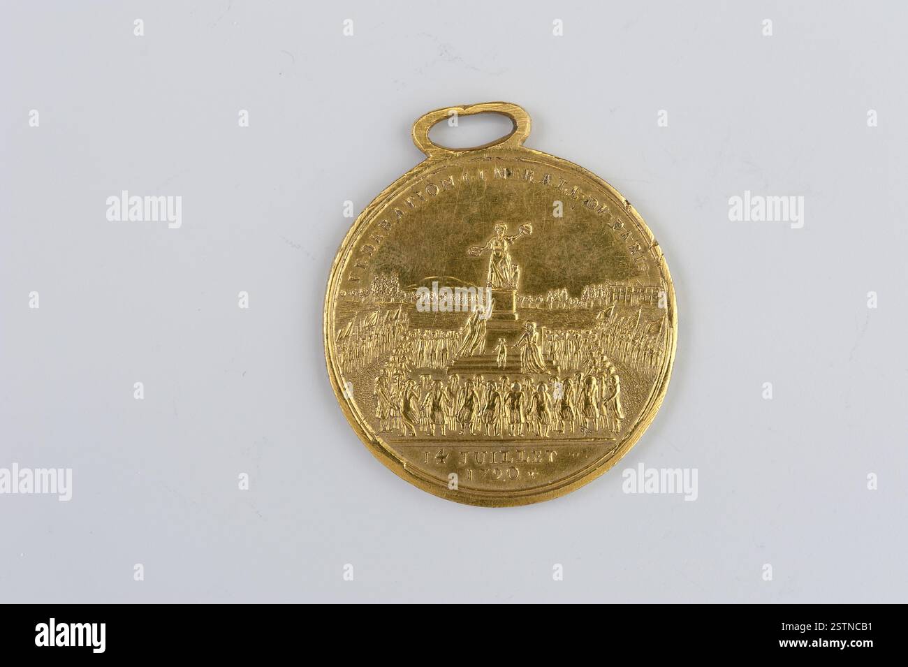 This 1790 medal designed by Augustin Dupré commemorates the Fête de la ...