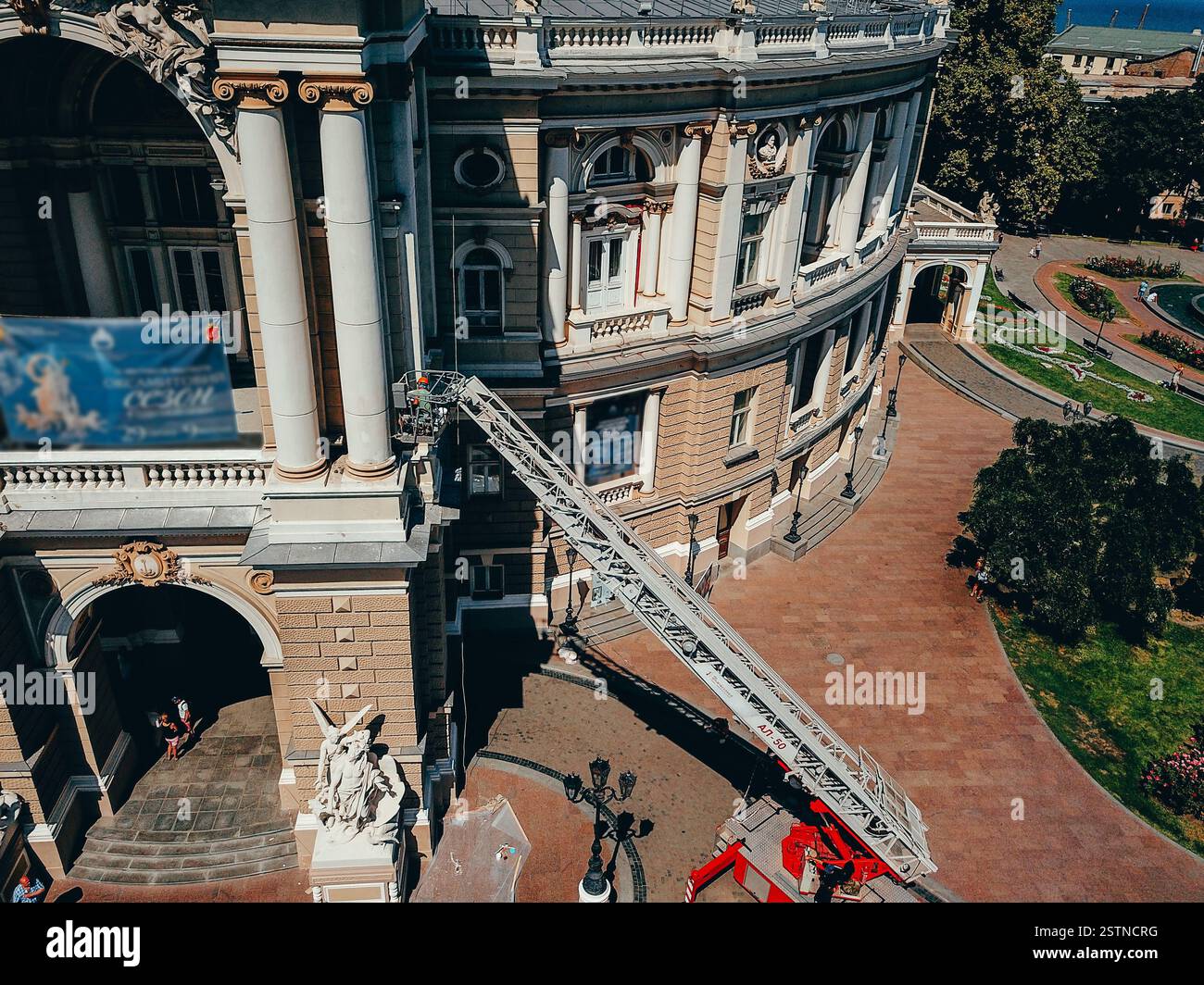 Bird's eye view of the Odessa Opera and Ballet Theater Stock Photo - Alamy