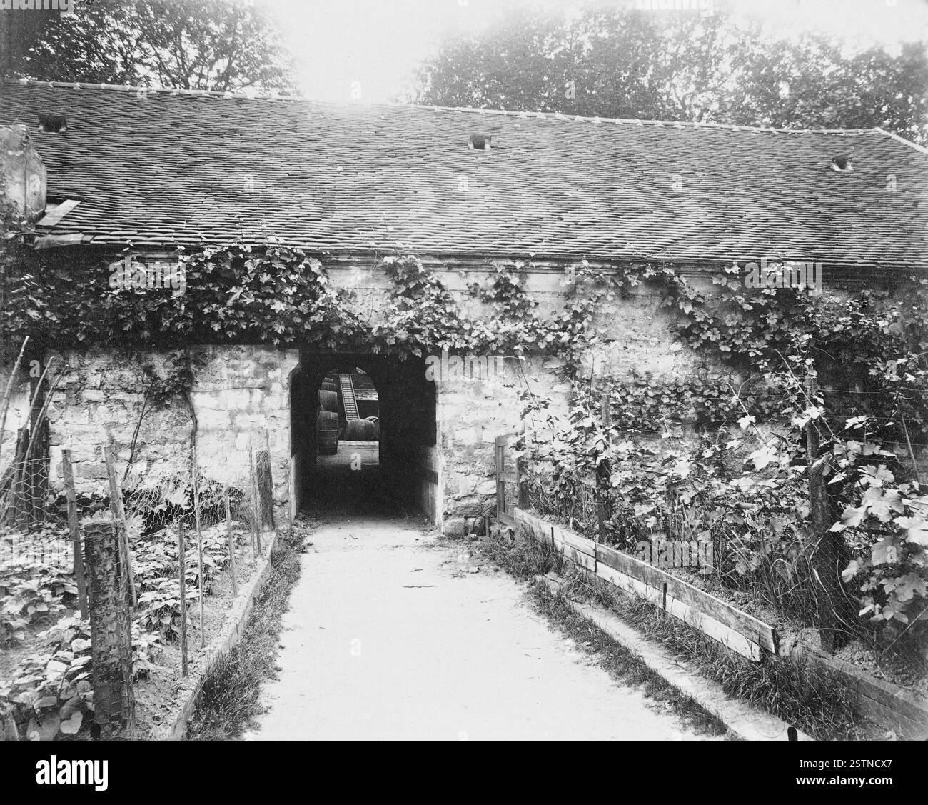 A photograph by Eugène Atget from his 'Topography' series, capturing ...