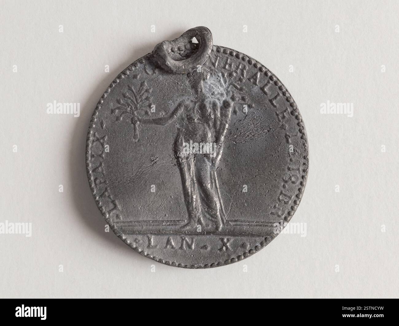 Jean-Bertrand Andrieu (1761–1822), French medal engraver, produces a ...