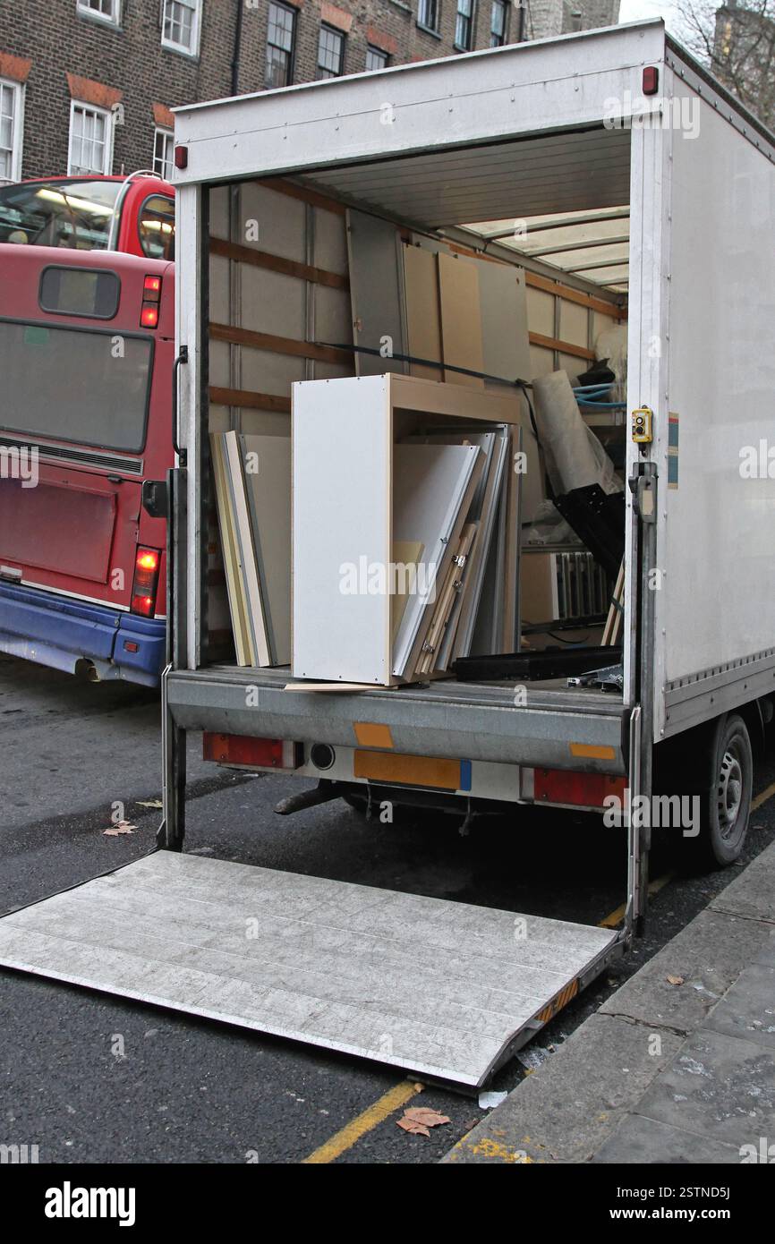 Moving Truck Lift Stock Photo - Alamy