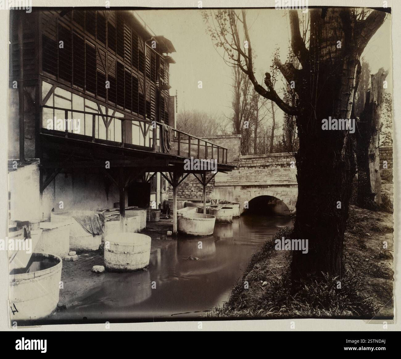 A photograph by Eugène Atget from 1913, showcasing the old Paris ...