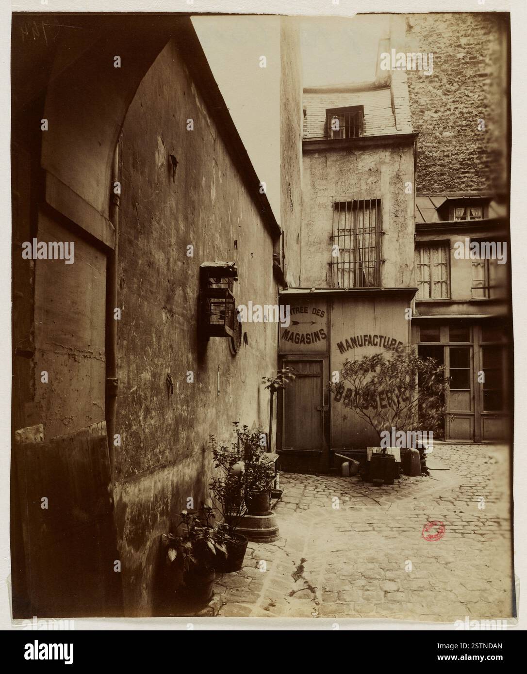 A photograph by Eugène Atget from the 'Coins du vieux Paris' series ...