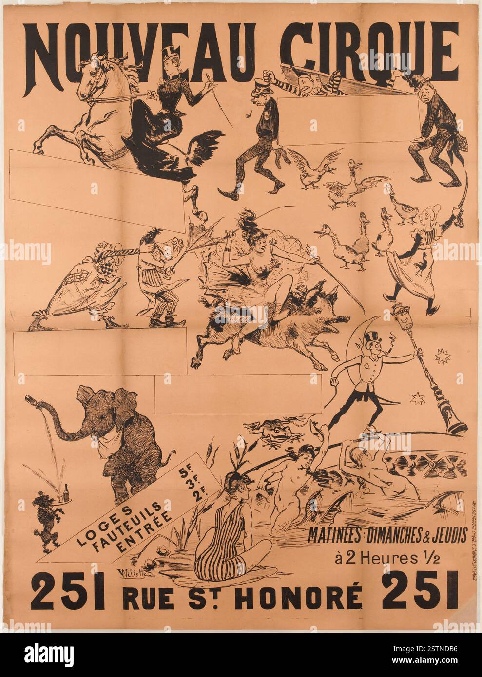 Vintage circus elephants hi-res stock photography and images - Alamy