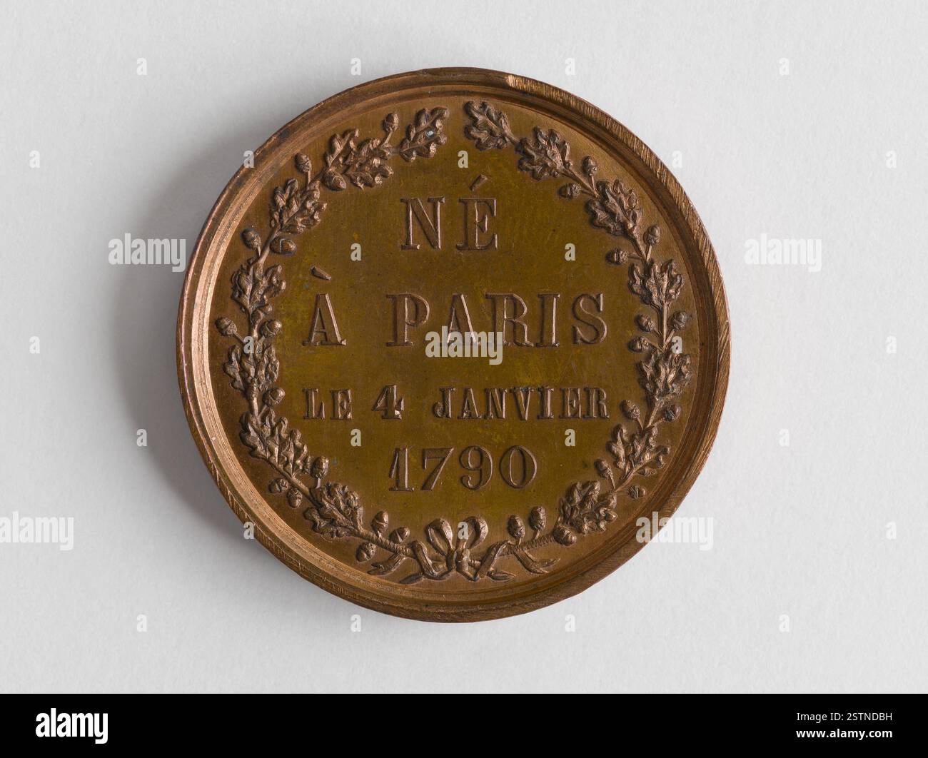 A medallion depicting Pierre-Antoine Berryer’s left-facing bust with a ...