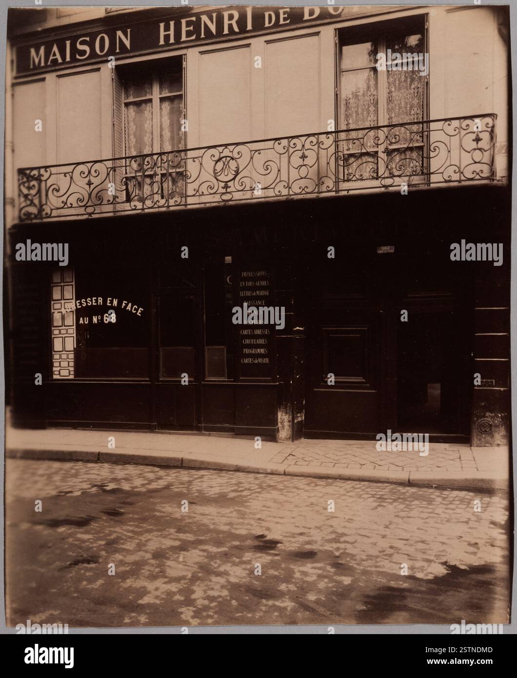 Photograph by Eugène Atget (1857-1927), showcasing a scene from old ...