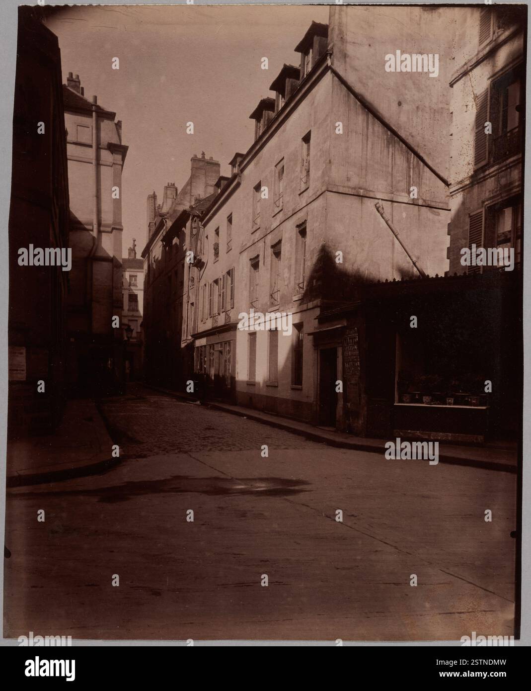 Photograph of Paris streets, showcasing Atget's classic urban ...
