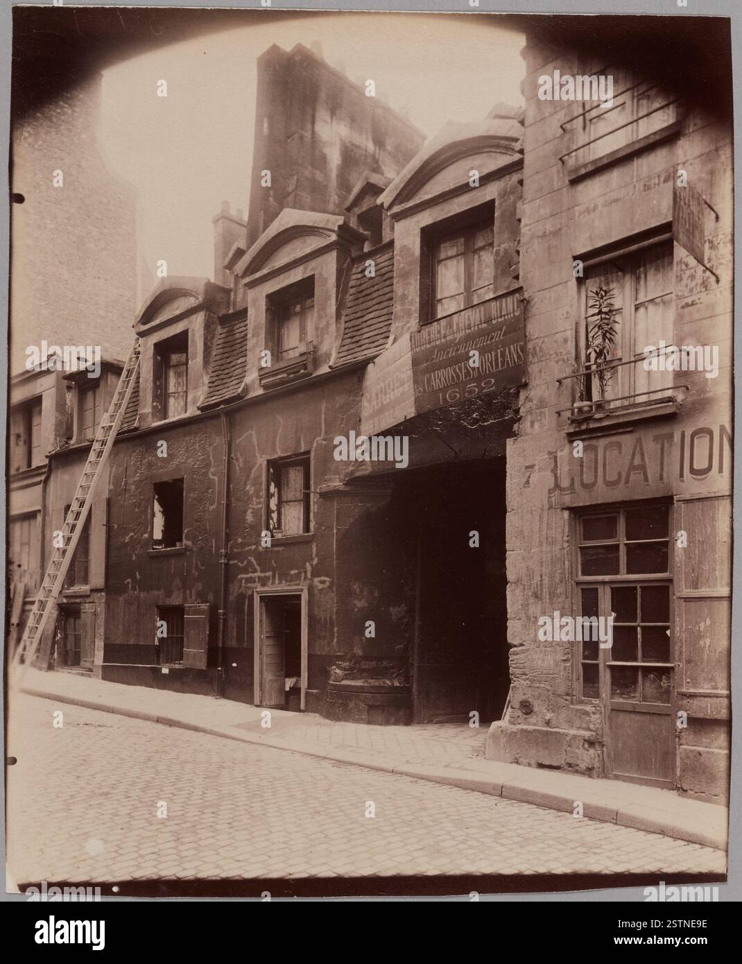 Photograph by Eugène Atget, acquired on March 1st, 1952, depicting a ...