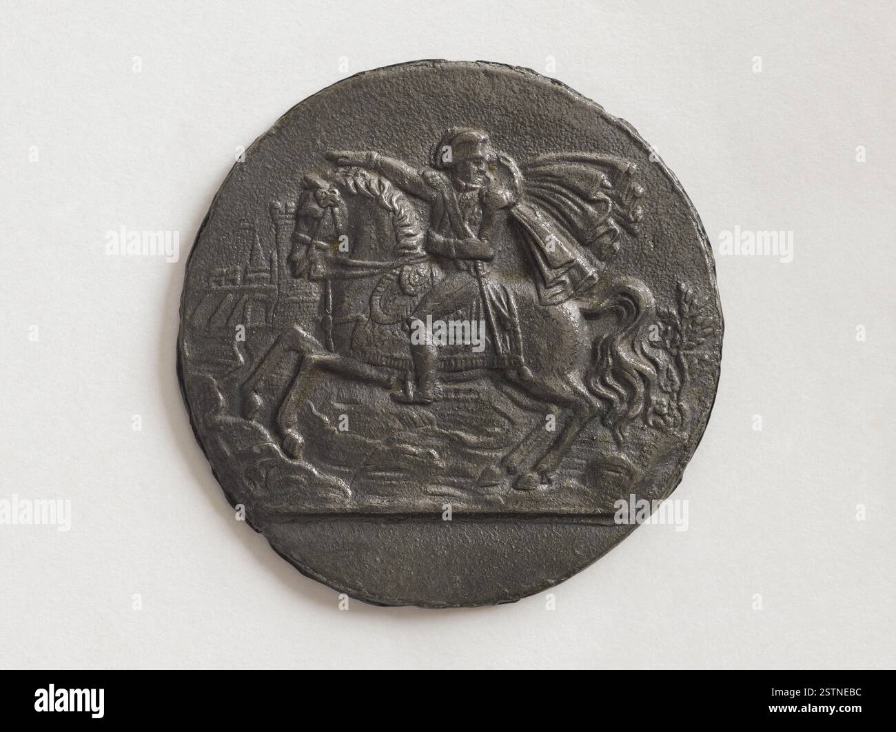 Jean-Bertrand Andrieu (1761–1822), French medal engraver, creates a ...