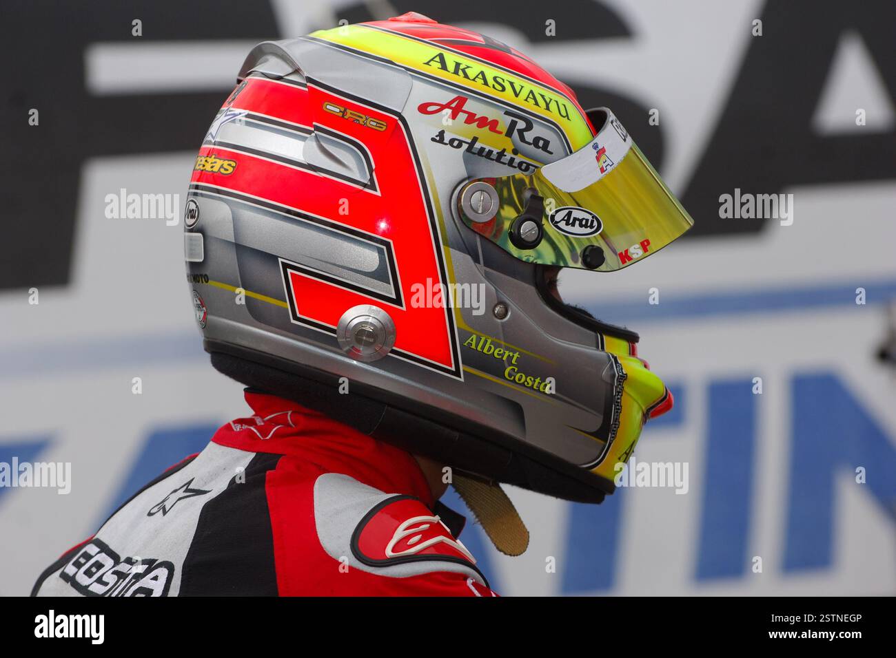 Spanish racing driver Albert Costa seen here in his early karting ...