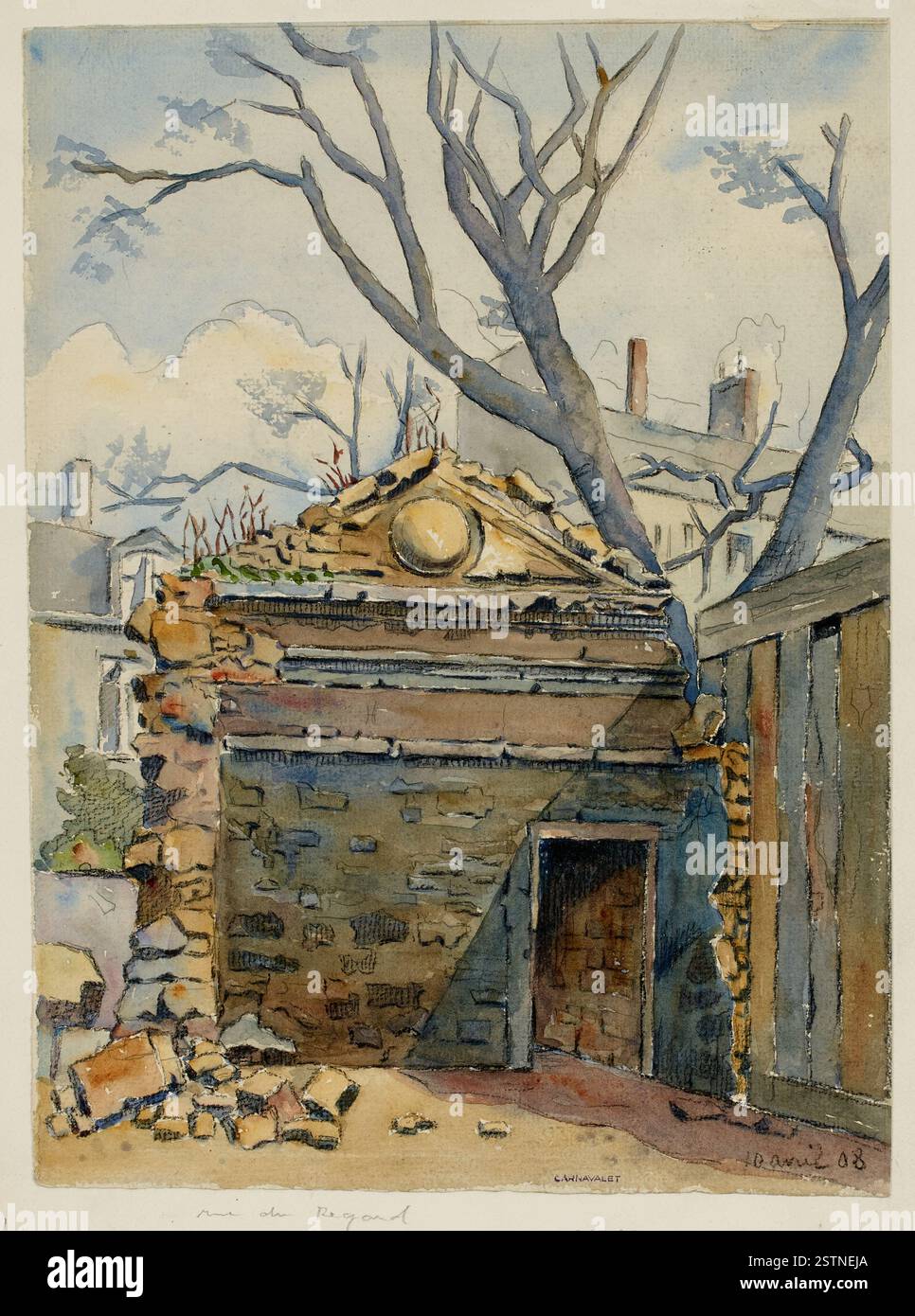 Georges-Henri Manesse’s 1908 drawing features intricate details of ...