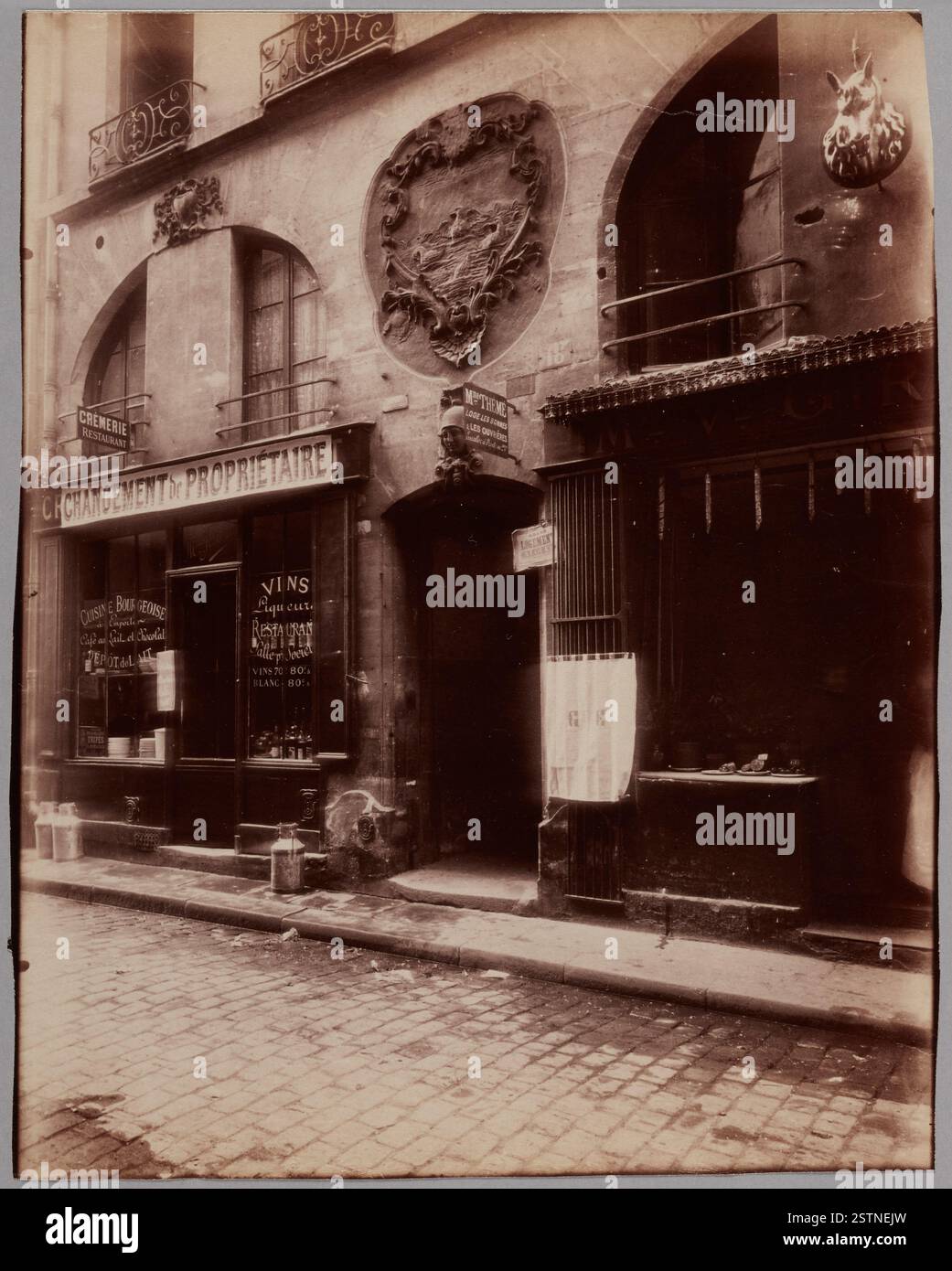 Photograph by Eugène Atget, acquired on March 1st, 1952, showcasing the ...