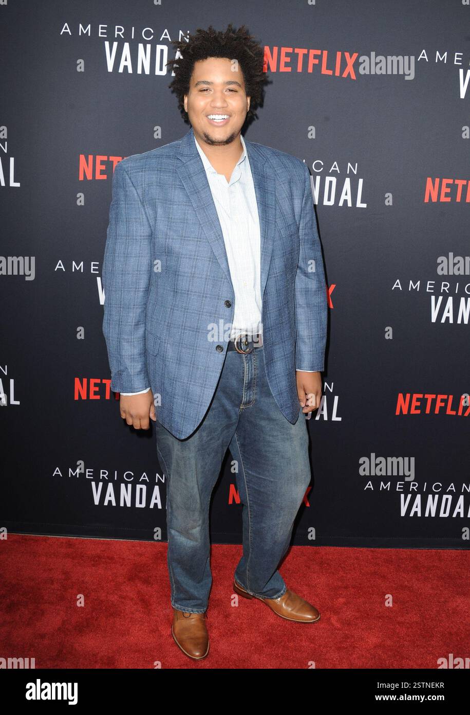 Lou Wilson attends the premiere of Netflix's 'American Vandal' at ...