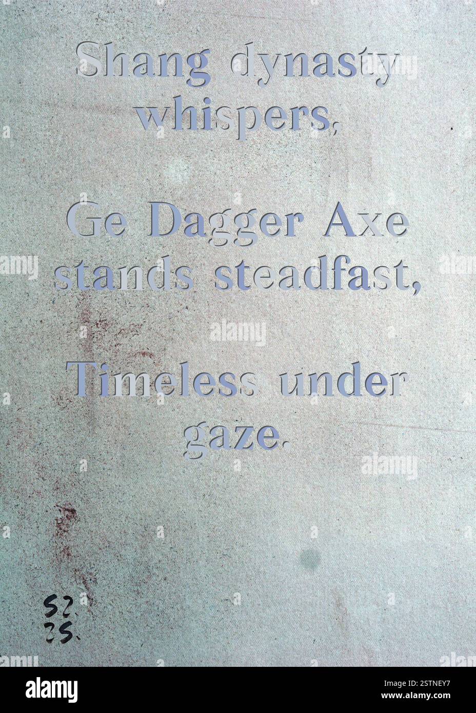 Shang dynasty whispers, Ge Dagger Axe stands steadfast, Timeless under ...