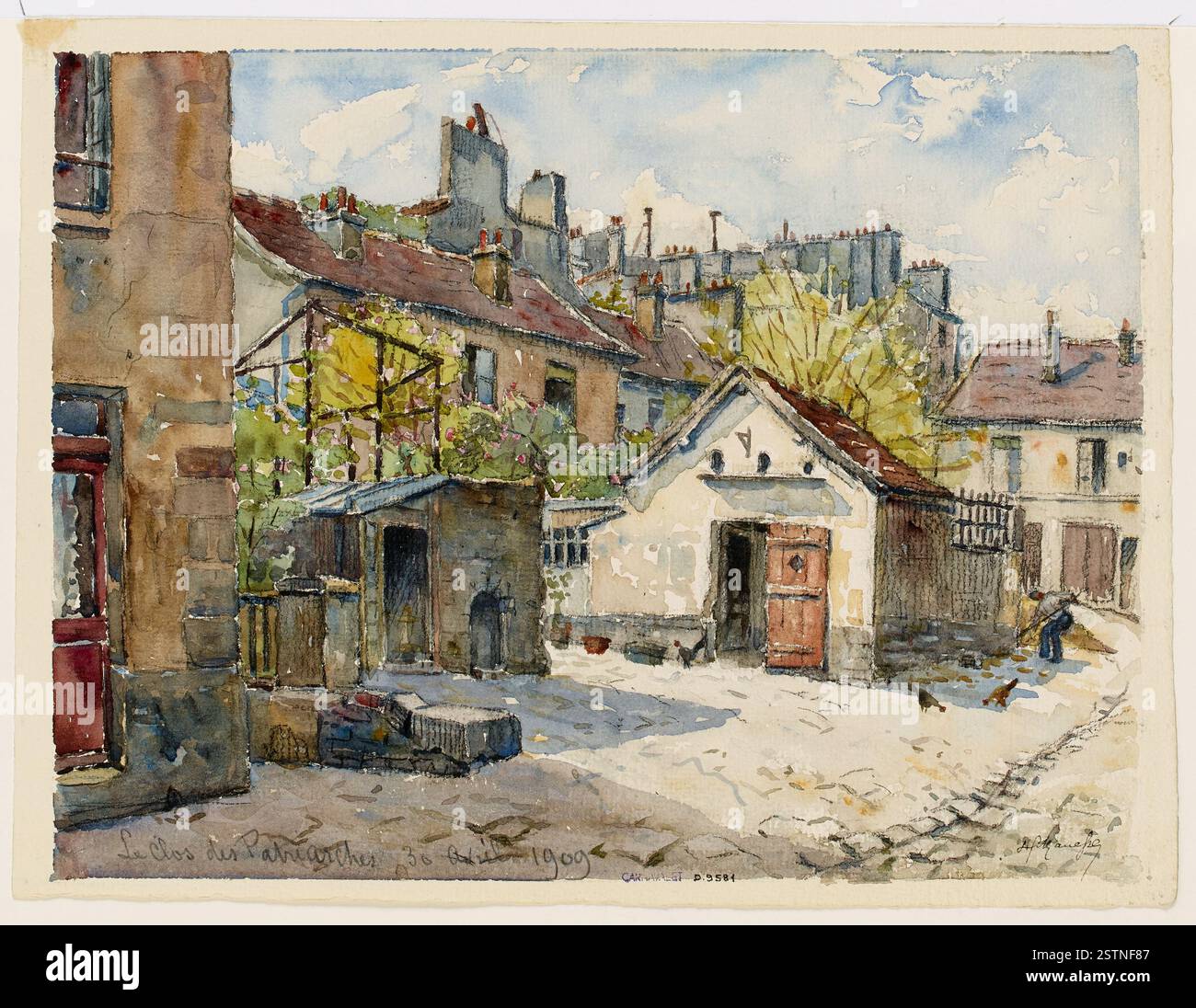 Georges-Henri Manesse’s April 1909 drawing, acquired in 1917 ...