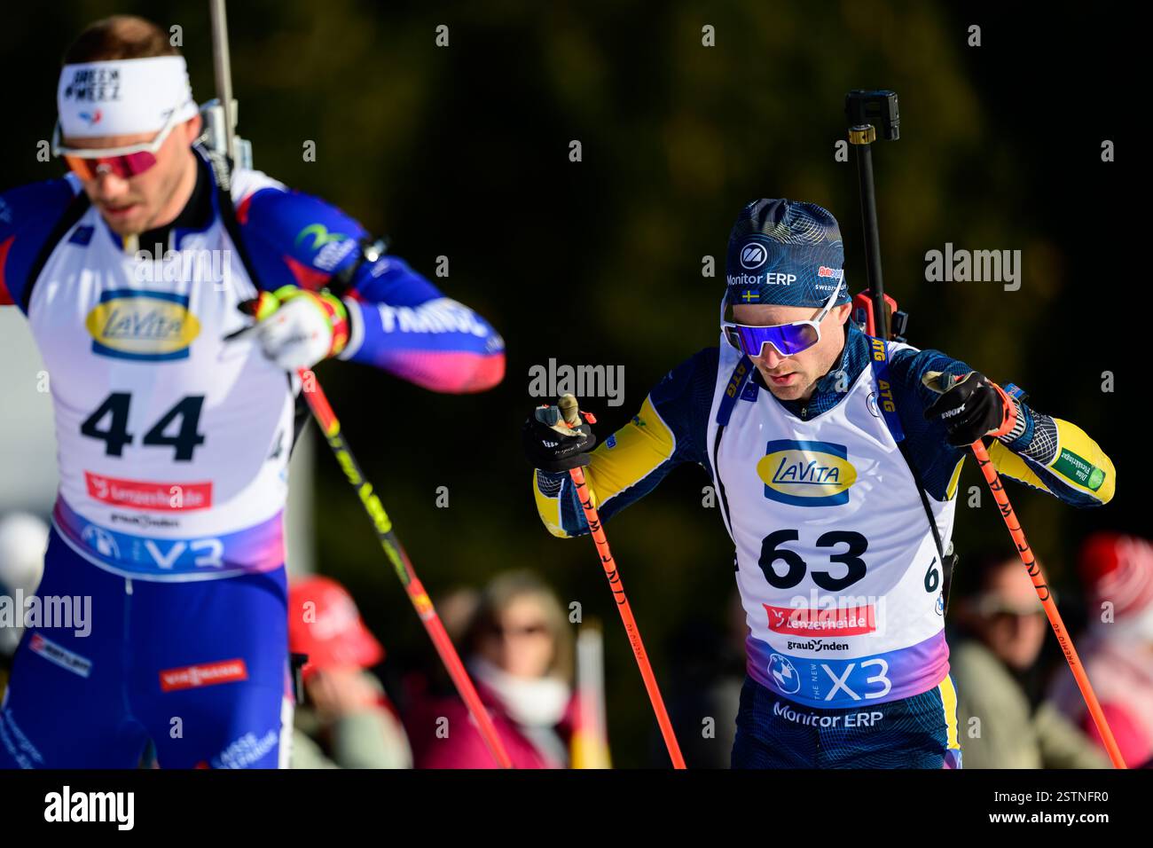 Jesper Nelin of, Sweden. , . competes in men's 20 km individual during ...