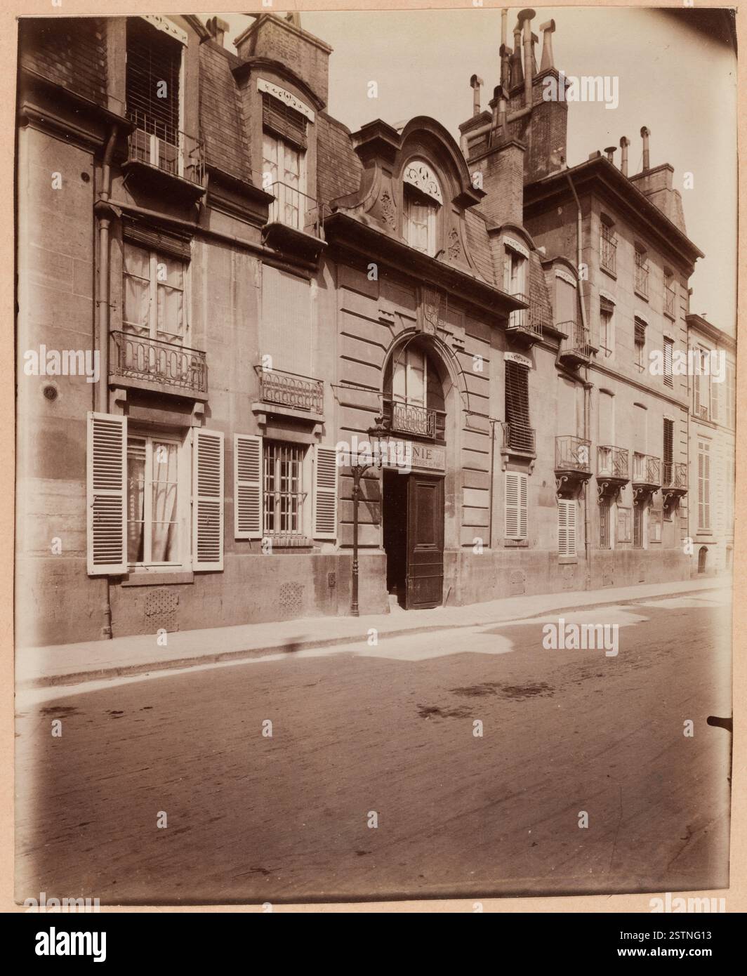 A photograph acquired by Eugène Atget on March 1, 1952, showcasing an ...