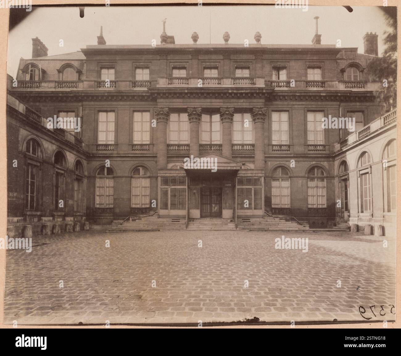 Photograph by Eugène Atget, acquired in 1952, showing a Parisian street ...