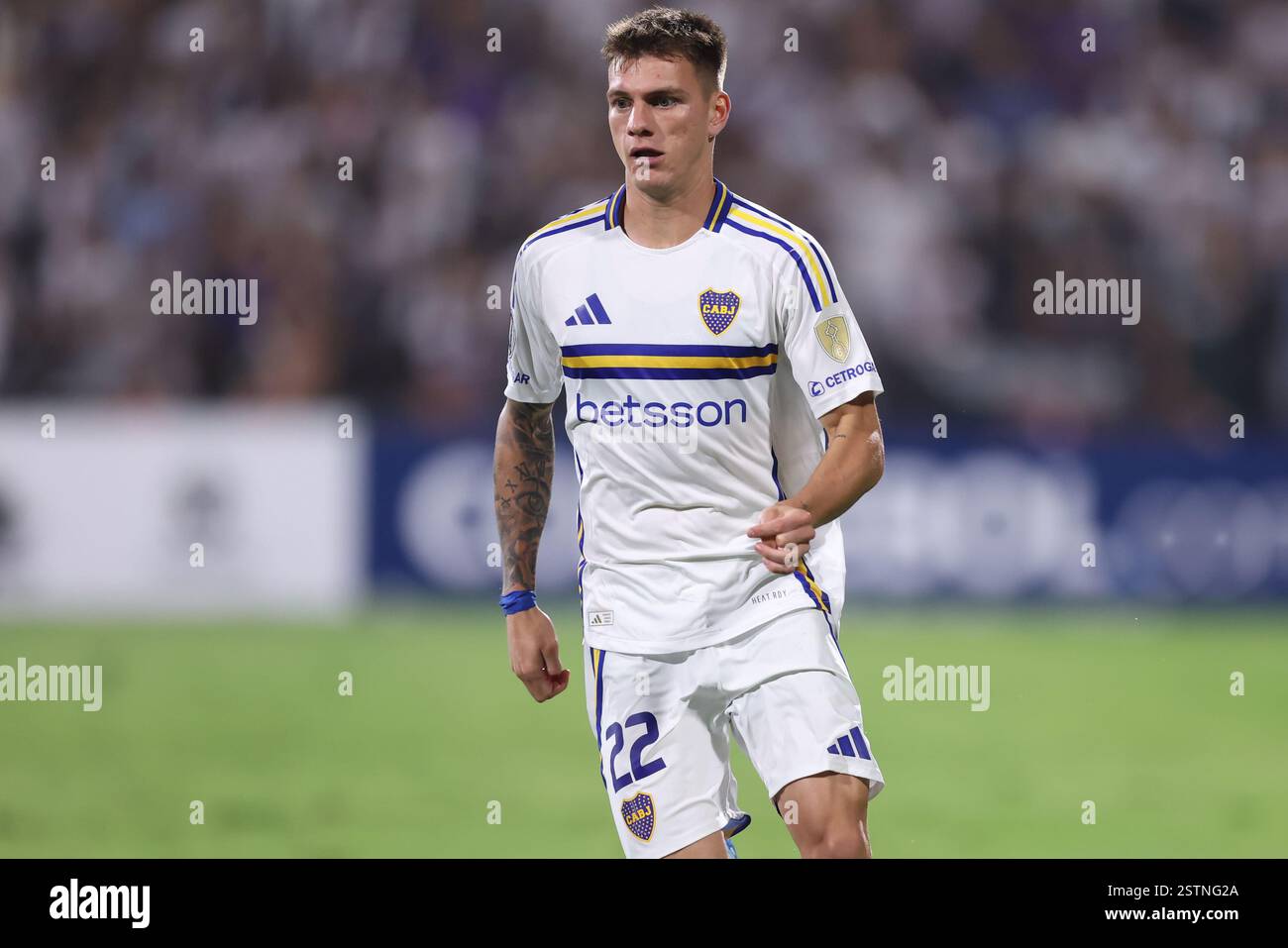 Lima, Peru. 19th Feb, 2025. Kevin Zenon of Boca Juniors during the ...