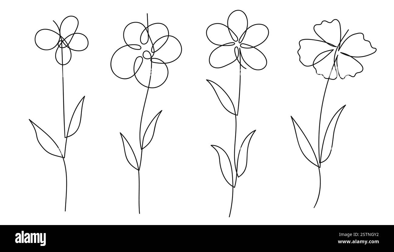 A beautifully crafted collection of floral illustrations using a ...