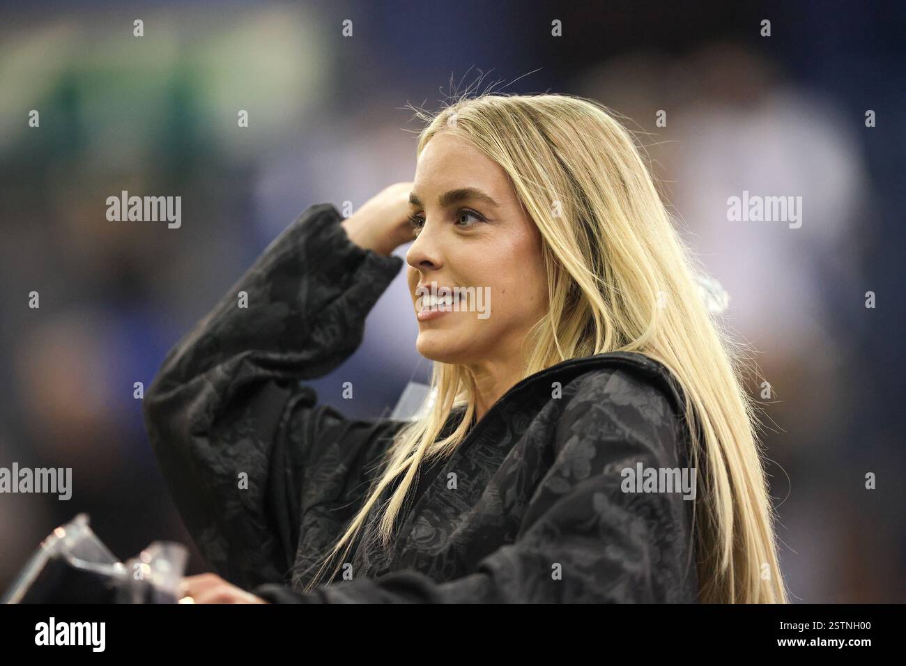 Keely Hodgkinson throws t-shirts to her fans during the Keely Klassic ...
