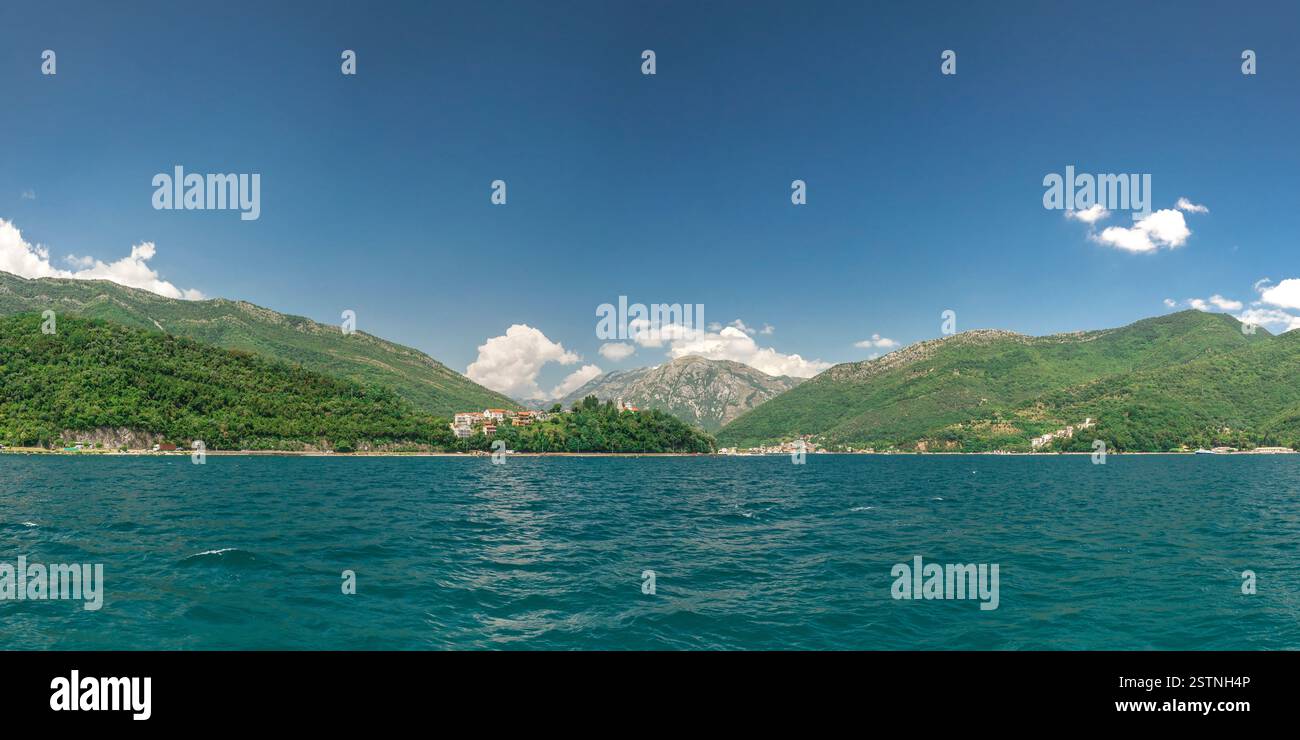 Kamenari-Lepetane Ferry in the Bay of Kotor, Montenegro Stock Photo - Alamy