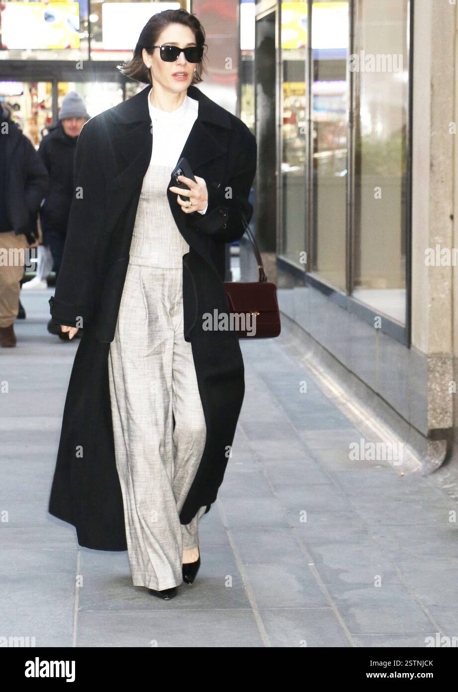 New York, NY, USA. 18th Feb, 2025. Lizzy Caplan seen in New York City ...