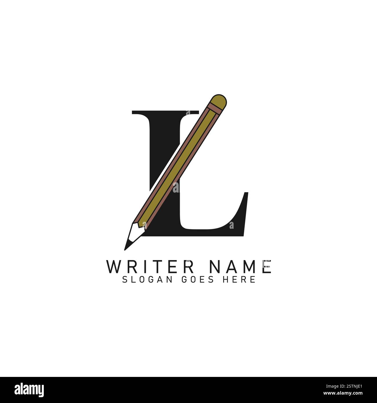 Letter L Pencil Logo Design. Alphabet L Lead Pencil Icon Stock Vector ...