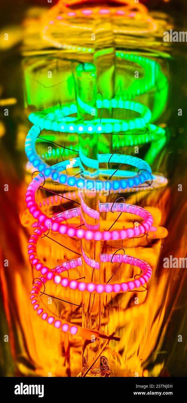 Vertical photography with abstract content of different colors in the ...