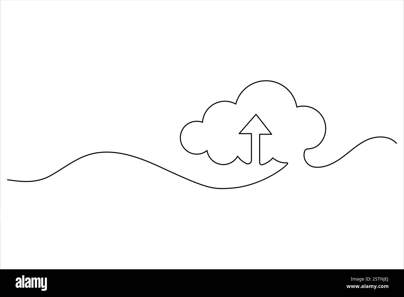 Cloud line drawing hi-res stock photography and images - Alamy