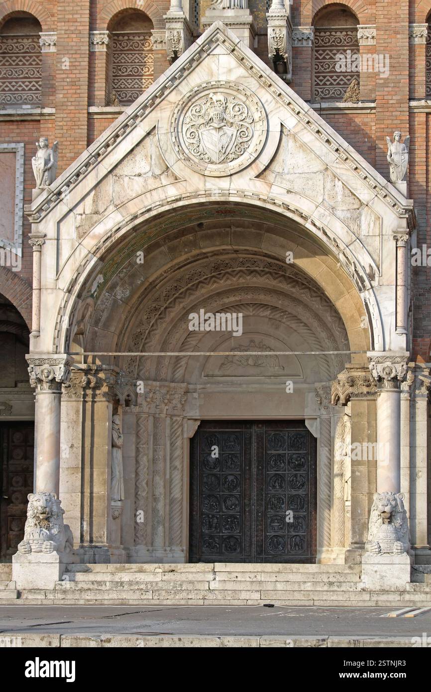 Cathedral Entrance Szeged Stock Photo - Alamy