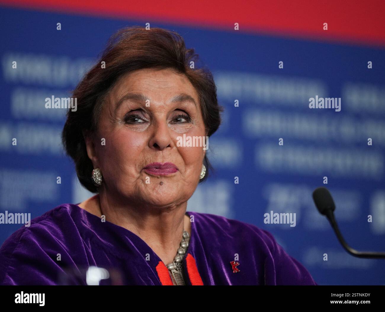Berlin, Germany. 19th Feb, 2025. Actress Nidal Al Achkar, photographed ...