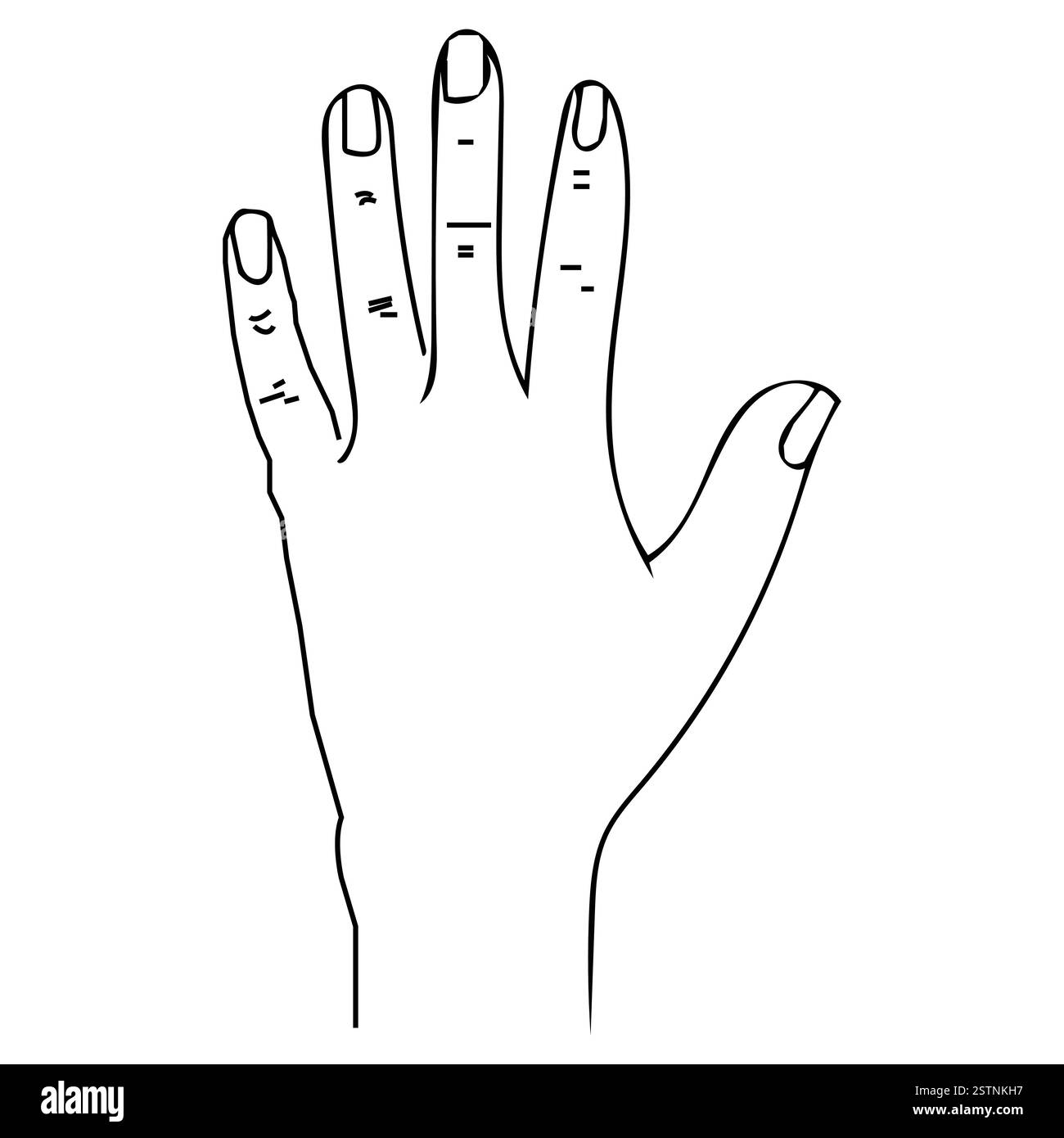 Silhouette hands design, artistic black shapes Stock Vector Image & Art ...