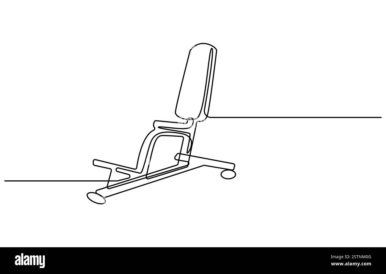 Continuous one line Exercise Gain Strength Stock Vector Image & Art - Alamy